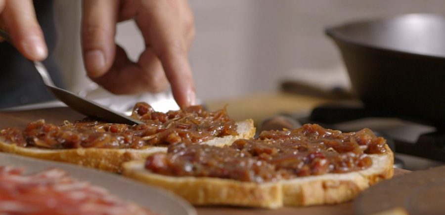 Grilled Cheese with Coppa & Red Onion Pancetta Jam | Volpi Foods