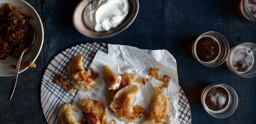 Potato and Salami Pierogies with Caramelized Onions | Volpi Foods