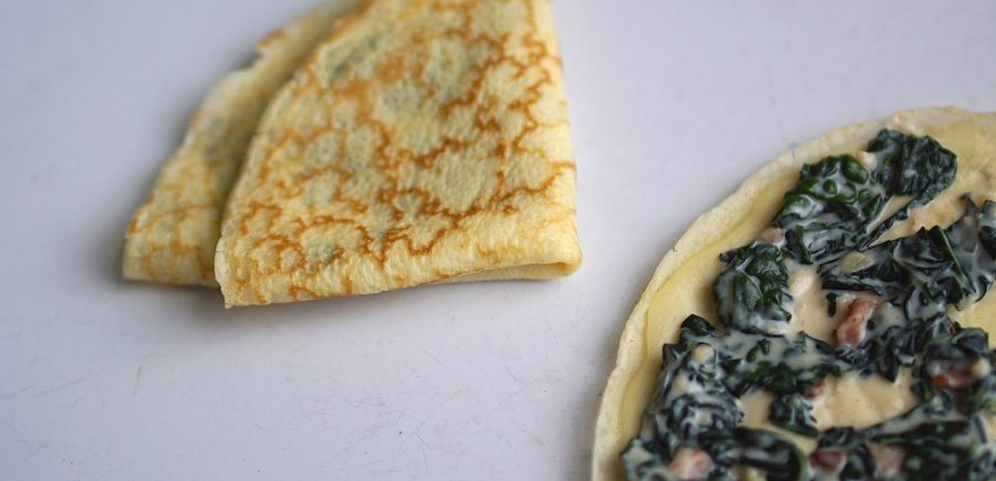 Crespelle with Kale and Guanciale | Volpi Foods