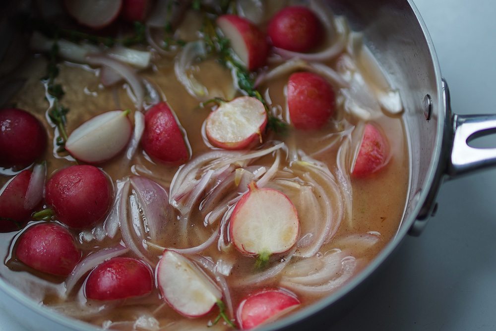 Honey and Butter Braised Radishes | Volpi Foods