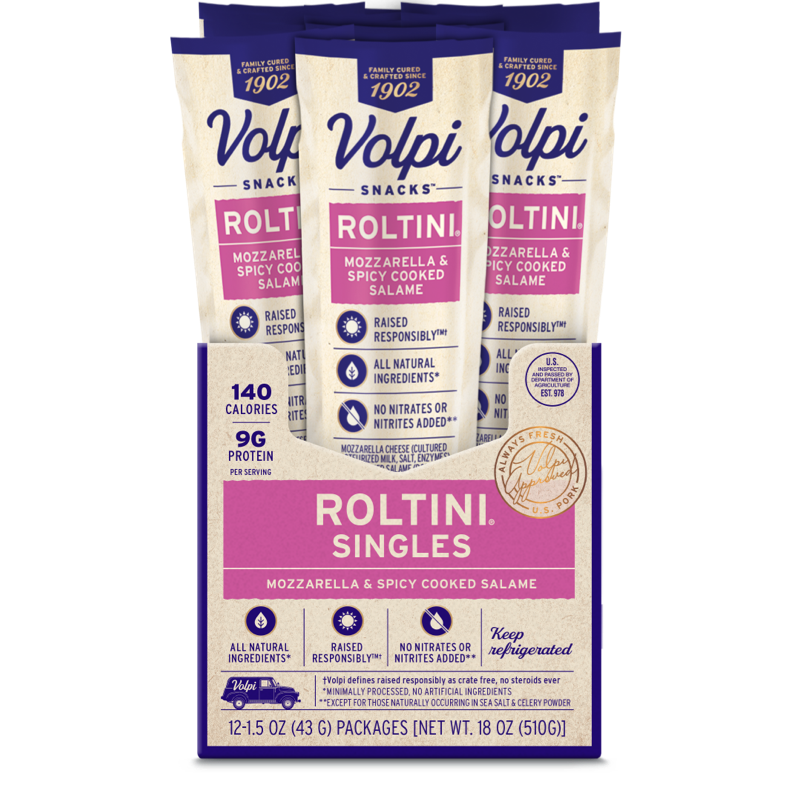 Roltini Singles with Mozzarella & Prosciutto (12pk) | Volpi Foods